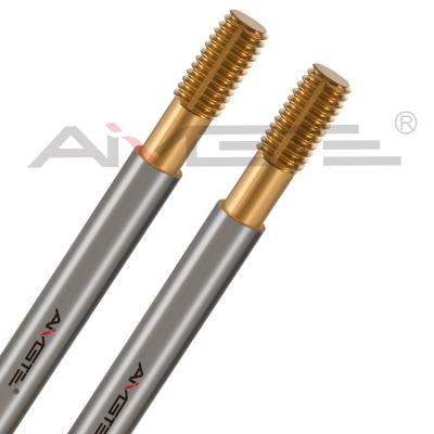 China Individuell angefertigte Massivkarbid-Kranke 0,6 μm Gerade Flöten-Kranke H6 mit TiN-Beschichtung zu verkaufen
