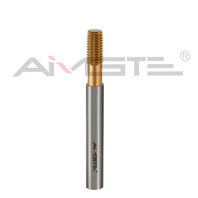 China Individuell angefertigte Massivkarbid-Kranke 0,6 μm Gerade Flöten-Kranke H6 mit TiN-Beschichtung zu verkaufen