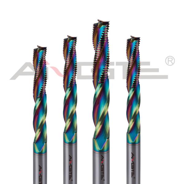 Quality DLC Coating Tungsten Carbide Tools 0.6μm 0.8μm Roughing And Finishing End Mill for sale