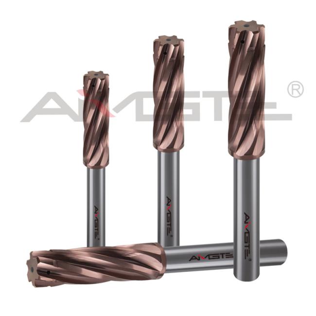 H7 6 Flutes High Speed Steel Reamer with X-pro Si coating