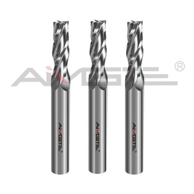 China 4 Flautas Moinho de acabamento de carburo polido Quadrado Moinho de acabamento de corte sem revestimento para alumínio à venda