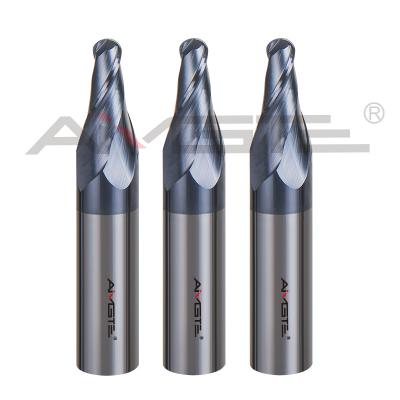 China Moinho de Carbide de Alta Velocidade HRC45 Moinho de Carbide de Bolas Conicas para Moagem de Metal CNC à venda