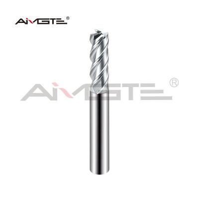 China 1mm - 12mm High Precision End Mill 4 Flute End Mill For Copper Electrodes for sale