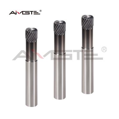 China 20 Flute Custom End Mill 20mm Solid Carbide Corner Radius End Mill High Feed Long Reach for sale