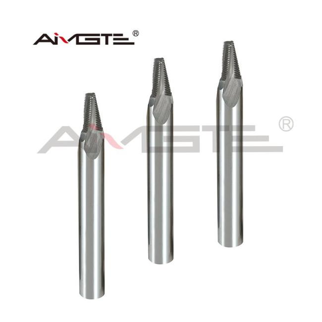 NPT/NPTF Carbide Thread Milling Cutter close-up view showing precision cutting edges