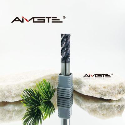 Cina 4 Flusso di carburo solido Flat End Mill con chip Splitter High Performance Acciaio utensile di taglio in vendita