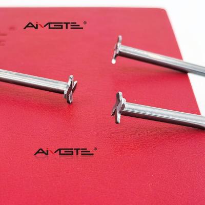 China Op maat gemaakte massieve wolfraamcarbide T-gleuf frees 4-snijders T-type freesgereedschap voor CNC metaalbewerking machines groeven OEM ODM beschikbaar Te koop
