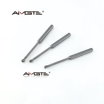 Cina Carbide Ball Nose Lollipop End Mill per l' alluminio 3 flauta Alta velocità CNC Fressing Cutter Tungsteno Acciaio Design collo lungo per il contorno 3D in vendita