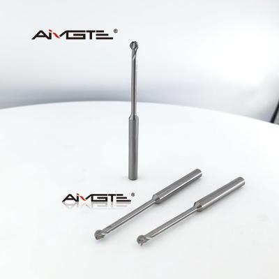 Cina Carbide Ball Nose Lollipop End Mill per l' alluminio 3 flauta Alta velocità CNC Fressing Cutter Tungsteno Acciaio Design collo lungo per il contorno 3D in vendita