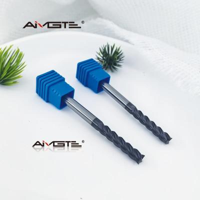 China 4 Flute Solid Carbide 5mm square cutting end mill  Flat Bottom CNC Cutting Tool for Steel Hard Metals for sale