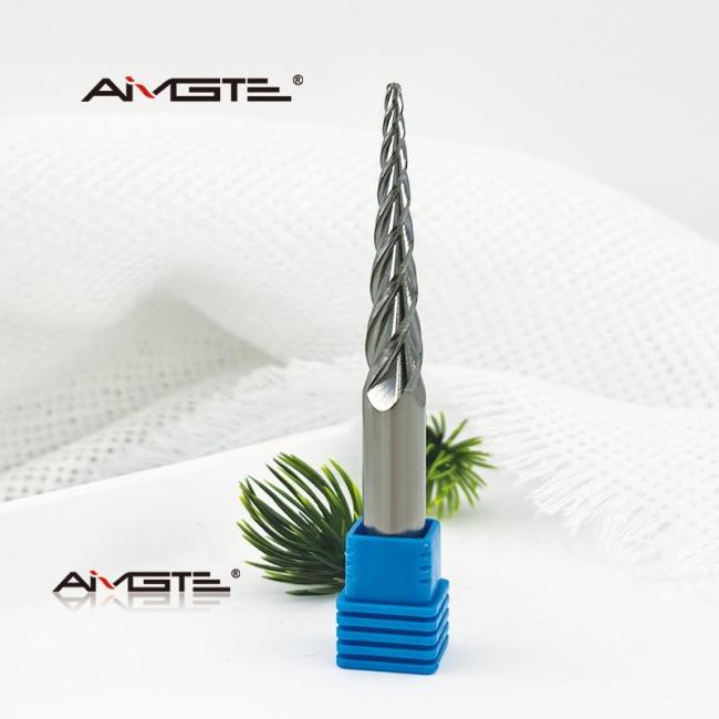 3 Flute Taper Ball Nose End Mill close-up view