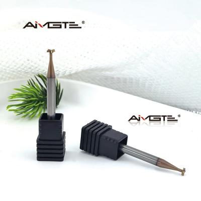 China Fresa a T in metallo duro a 4 scanalature per scanalature a T in acciaio al tungsteno per acciaio, alluminio, utensile per macchine CNC, rivestimento HRC55 TiAlN for sale