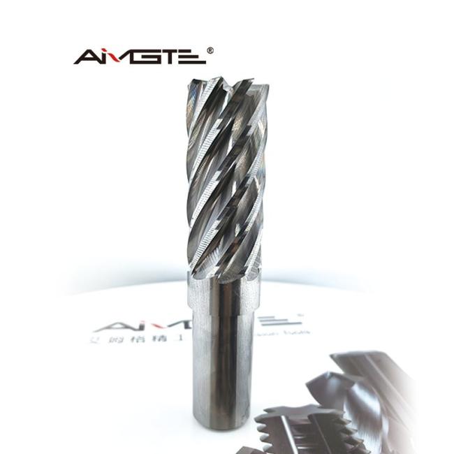25mm 8 Flute Solid Carbide End Mill close-up view showing cutting edges