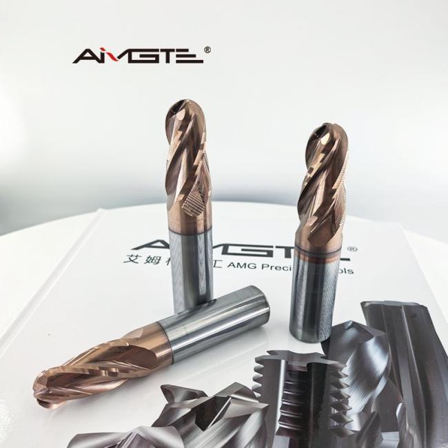 20mm 4 Flute Carbide Ball Nose End Mill close-up view