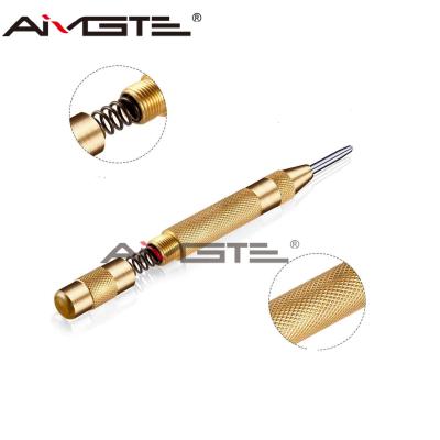 China 5PCS HSS Titanium Coated Step Drill Bits High-Speed Steel Drilling Set Automatic Center Punch Multiple Sizes for Metal and Wood for sale