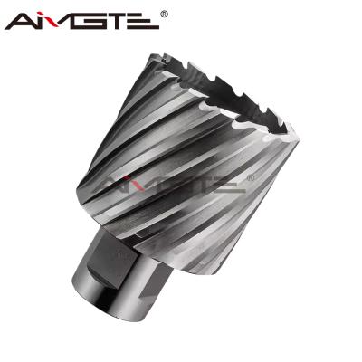 중국 25mm 절삭 깊이 HSS 코어 드릴, 범용 생크, 금속 드릴링용 고속도강 재질 판매용