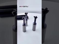 20mm Dovetail customized carbide end mill 4 flutes with corner radius bull mill
