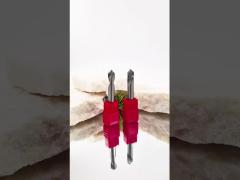 2 Strumento di camferatura del carburo a flauto 90 gradi Carbide Chamfer Bit 6mm Center Cutting per l'acciaio alluminio