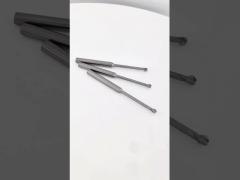 탄화탄소 공 코 롤리팝 끝 밀리 알루미늄 3 플루트 고속 CNC 프레싱 커터 3D 컨투어링을위한 텅프스텐 스틸 긴 목 디자인