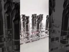 4 Flute Short Carbide End Mill Custom Length Flat Bottom CNC Milling Cutter