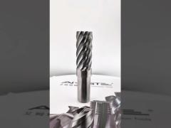 25mm 8 Flute Solid Carbide End Mill voor motoronderdelen Speciaal freesmachine voor staal gietijzer HRC55 Hardheid TiAlN gecoat CNC-bewerking