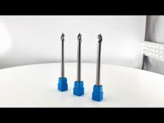 6mm 2 Flute Extra Long Carbide Chamfer Cutter Extended Reach Deburring Tool Voor aluminium High-Speed CNC Bewerking 45° 60° 90° Hoek Opties