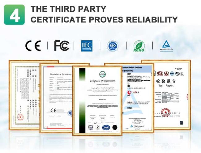 hybrid inverter 48v 24v certificate