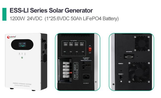 1200w inverter with mppt solar controller li ion battery