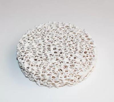 China Round Square Foundry Alumina Ceramic Foam Filter 80-90% Porosity for sale