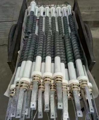 China SiC Resistance High Temperature Heating Element Double Helix Type for sale