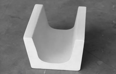 China Superior Insulation Non-Wetting Durable Aluminum Silicate Launder for Molten Metal Transfer for sale