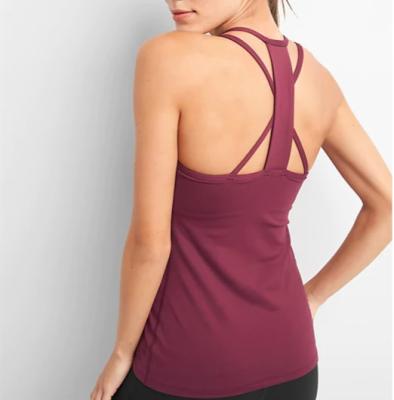 China da camiseta de alças ativa feita sob encomenda do tanque das mulheres camiseta de alças ativa feita sob encomenda à venda