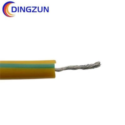 China Cabo de silicone de alta temperatura terra trançado 4mm2 amarelo/verde à venda