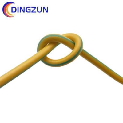 China Cabo de silicone de alta temperatura terra trançado 4mm2 amarelo/verde à venda