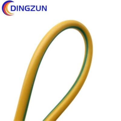 China Cabo de silicone de alta temperatura terra trançado 4mm2 amarelo/verde à venda