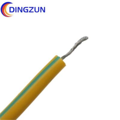 China HEAT 180 Dingzun Cable 4mm2 Yellow/Green Ground Cable Silicone Cable Earth Cable for sale