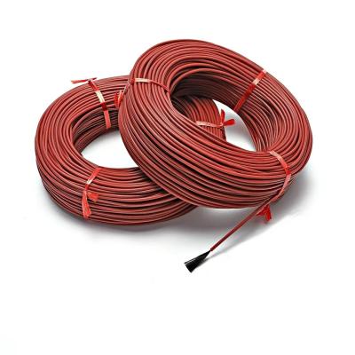 Cina Electric Blankets Melting Heating Cable Carbon Fiber Silicone Rubber Insulated 18K 20ohm in vendita