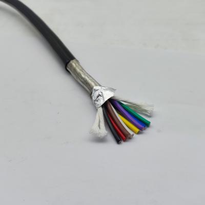 China 8x0.75MM2 Flexible Double Shielded Cable TRVVP Braiding PVC Cable for sale