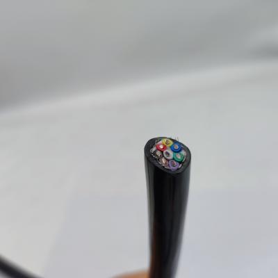 China 8x0.75MM2 Flexible Double Shielded Cable TRVVP Braiding PVC Cable for sale