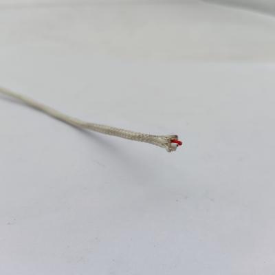 China Hoogtemperatuurkabel Glasvezel vlechten 1 paar 60V kabel Te koop