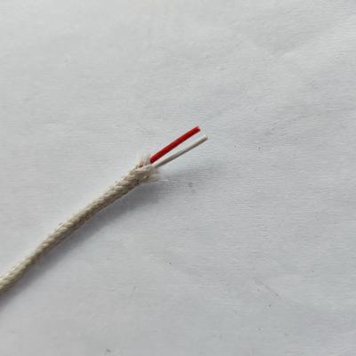 China Hoogtemperatuurkabel Glasvezel vlechten 1 paar 60V kabel Te koop