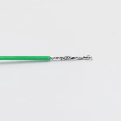 China 20AWG PFA Insulated Tinned Copper Cable Green for sale