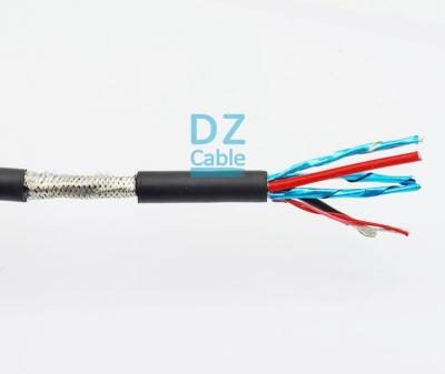 China Custom Industrial Cable – Multicore + Multipair Shielded TPV Cable 4 Pairs + 2 Cores for sale