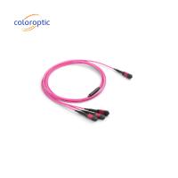 China MTP MPO Multimode Single Mode Fiber Patch Cable 12-288 Fibers OM3 OM4 40G 100G for sale
