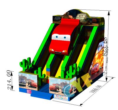 Cina Gonfiabile commerciale Disney Cars Combo Bouncer Adult Jumping Castle in vendita