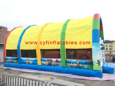 Cina Buttafuori su misura di 6x12M Paw Patrol Jumping Castle Colorful combinati con il tetto in vendita
