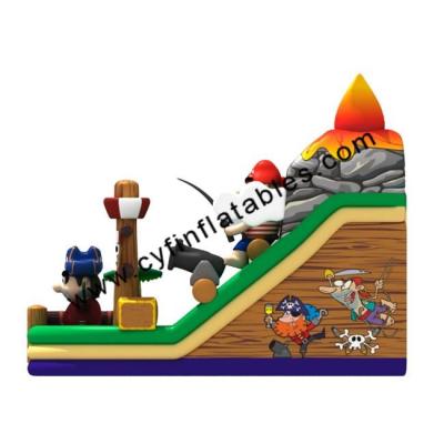 China Commercial PVC Inflatable Jumping Bouncer Castle with Slide Inflatable Bounce House Combo for Kids à venda