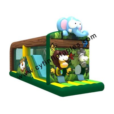 Chine Commercial Inflatable Jumping Bouncy Castle Slide Bounce House Bounce House With Slide For Kids à vendre