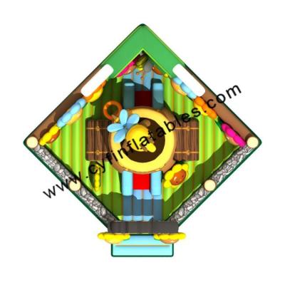 Cina Buttafuori gonfiabili del PVC dei bambini del campo da giuoco dello scorrevole dell'impresa combinata rimbalzante commerciale di rimbalzo che saltano per all'aperto in vendita