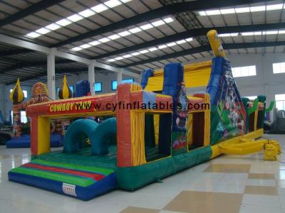 China Castelo inflável combinado do leão-de-chácara do PVC da corrediça inflável comercial feita sob encomenda da casa do salto das crianças exterior para a venda à venda